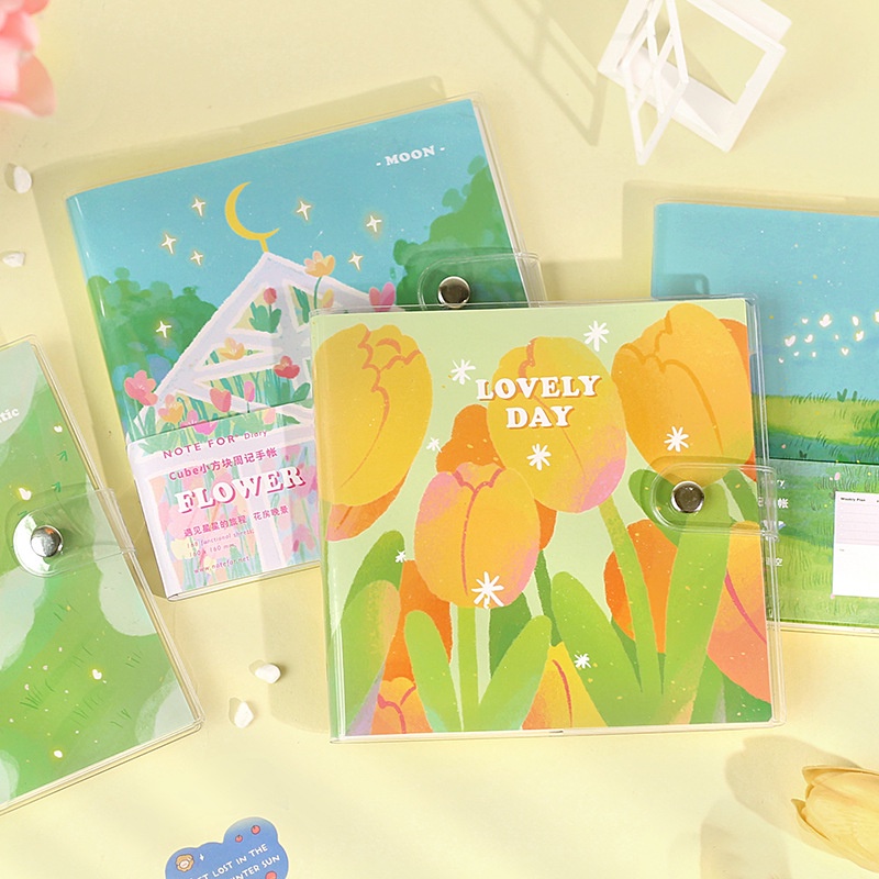 Cute Girl Mini Notebooks Stationery Cartoon Planner Agenda Diary ...