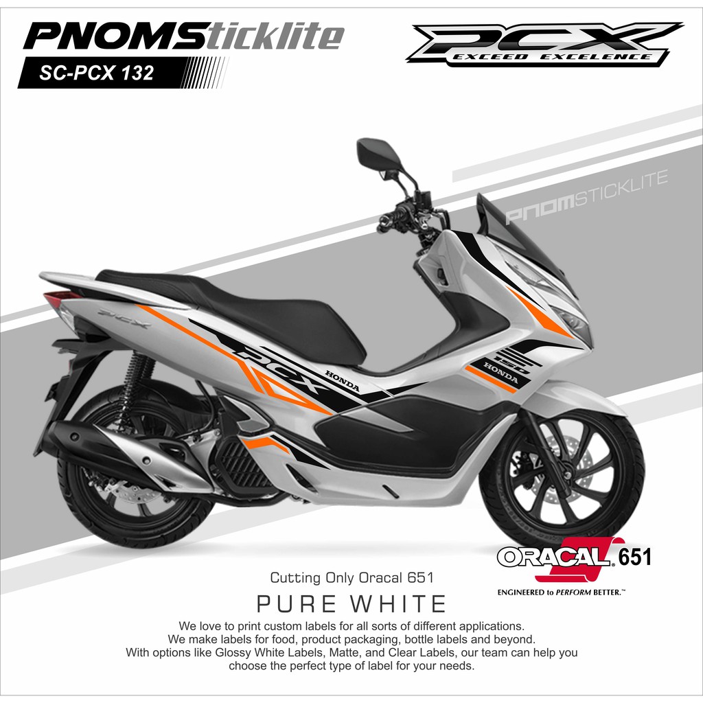สติกเกอร์สําหรับติดตกแต่งเล็บ Pcx Sc Pcx P132 - pnom_sticklite.th - ThaiPick