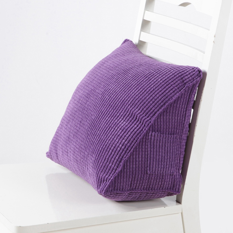Bedside triangle cushion sofa removable and washable lumbar pillow ...