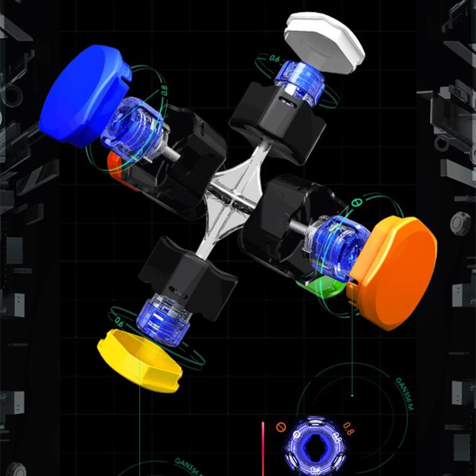 现货Original GAN 356M Cube Gan356 M stickerless 3x3 Speed cube Magnetic ...