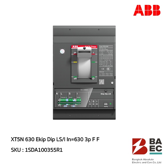 ABB เบรกเกอร์ XT5N 630 Ekip Dip LS/I In=630 3p F F | Shopee Thailand