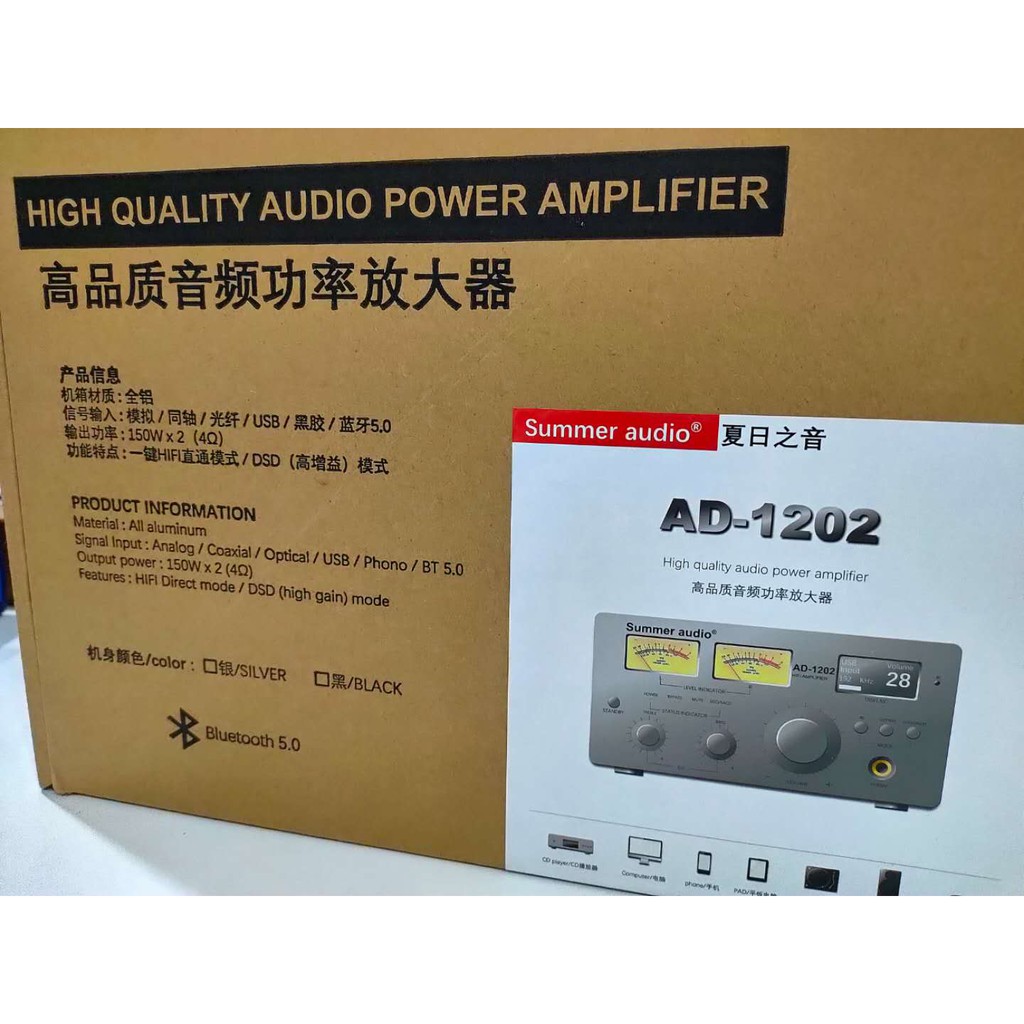 Brand New แอมป์ class D รุ่นใหญ่ Summer Audio AD-1202 - power_connex ...