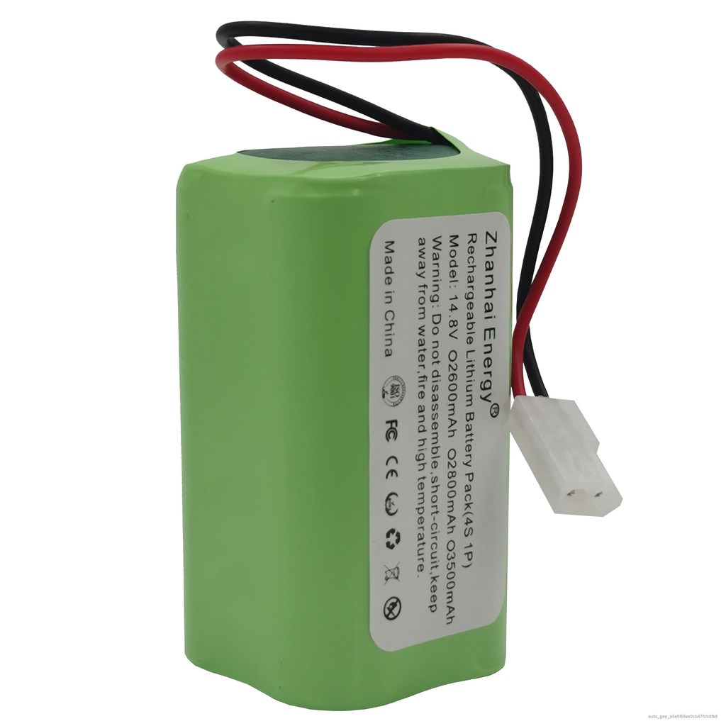 14.4v 14.8v 3500mah 2800mah 2600mah Li-ion Cylindrical Rechargeable Battery For Sweeping Robot ...