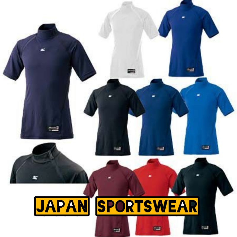 ของแท้!!! sz L เสื้อกีฬา Mizuno คอเต่า Base-layer, Under Shirt | Shopee ...