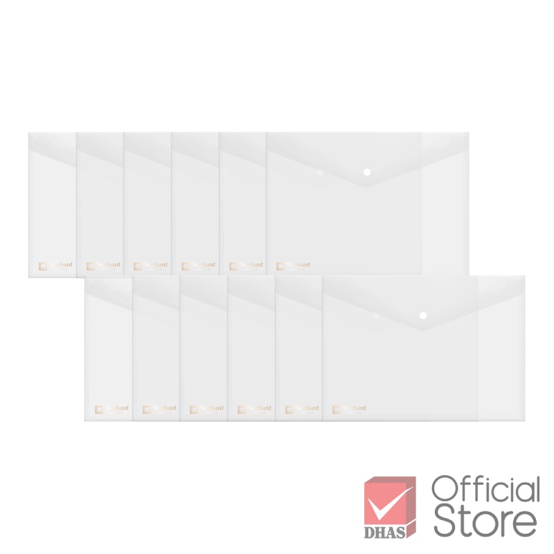 Elephant แฟ้มกระเป๋า แฟ้มกระดุม 1 เม็ด No.421 A4 จำนวน 12 ซอง - dhas_official_store - ThaiPick