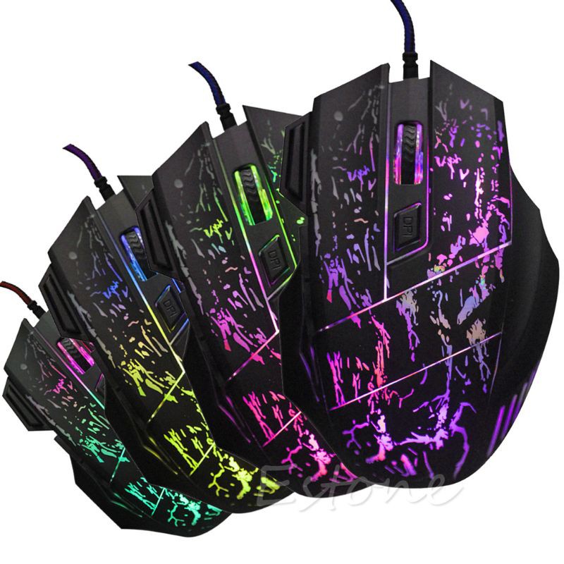 NIKI 5500 DPI 7 Buttons LED Optical USB Wired Gaming Mouse Mice For Pro Gamer New - nikibaby.th ...