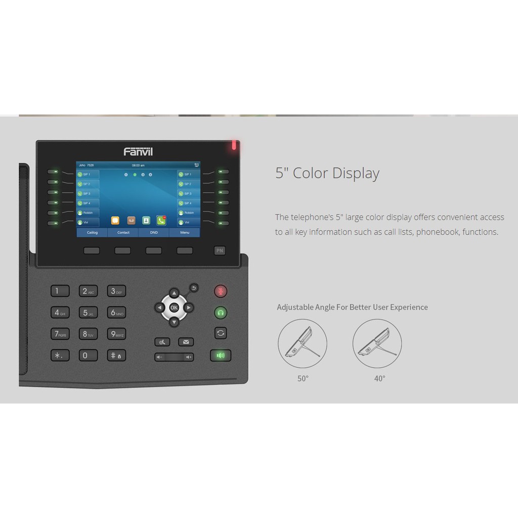 Fanvil X7C Enterprise IP PhoneElegant Designed with Cutting-edge ...
