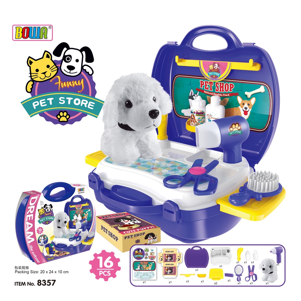 New Pet Simulation Storage Box Puzzle Childrens Suitcase Play House Toy ...