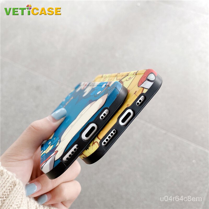 Cute Pikachu Squirtle Charizard Snorlax Dot Phone Case for Apple IPhone ...