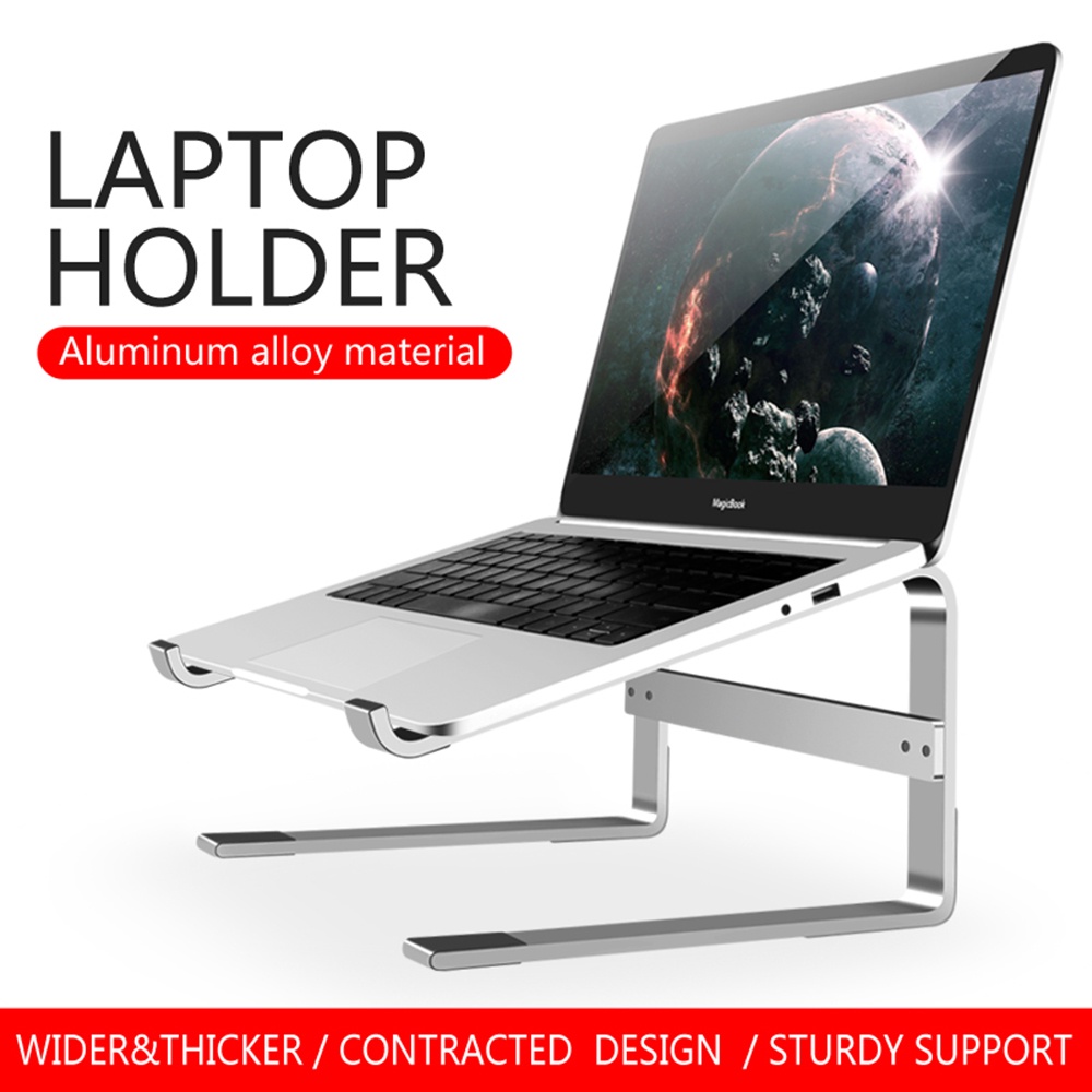 Laptop Stand Notebook Aluminum Riser Holder For Macbook Air Pro Dell HP ...