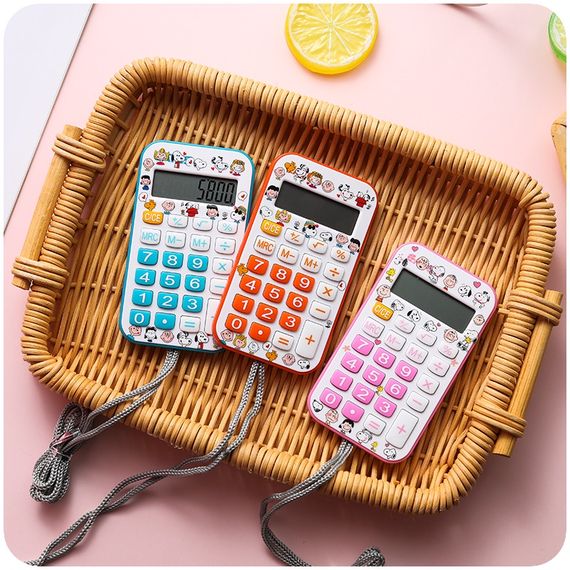 Girl Heart Calculator Small Portable Portable Girl Cute Cartoon Student ...