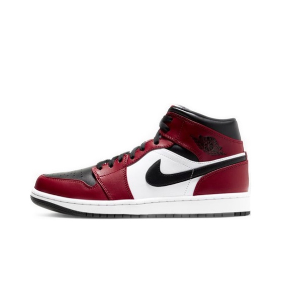 NIKE Air Jordan 1 Mid Gym Red Chicago Black Red Toe ร้านรองเท้า UUแท้ ...