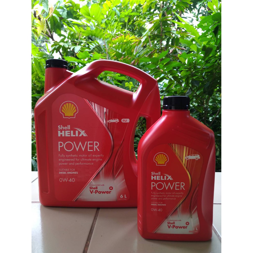 น้ำมันเครื่อง shell helix power 0w40 diesel สังเคราะห์แท้จากเซล ...