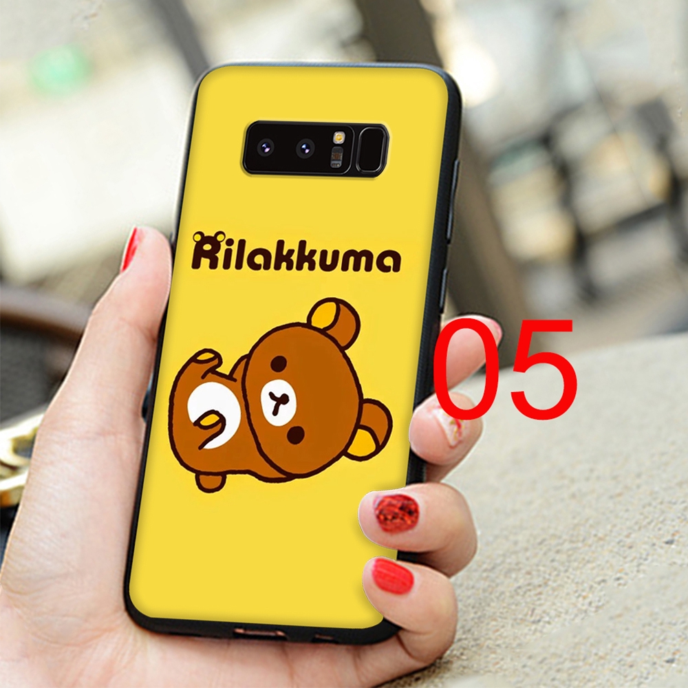 เคสโทรศัพท์ซิลิโคนแบบนิ่มสําหรับ Samsung Galaxy Note 8 9 J6 M10 M20 M30 S6 Edge No89 Rilakkuma ...