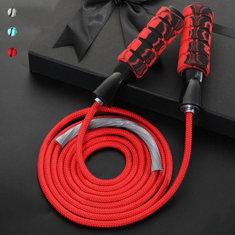 MAYSHOW Adult Kids Skipping Rope Adjustable Braided Cable Jump Rope ...