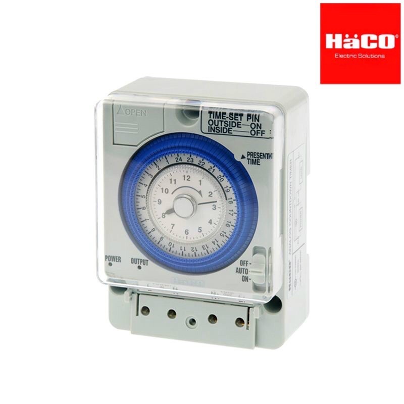 HaCO ไทม์เมอร์ นาฬิกาตั้งเวลามีแบตเตอร์รี่สำรองไฟ (Timer Switch) รุ่น ...