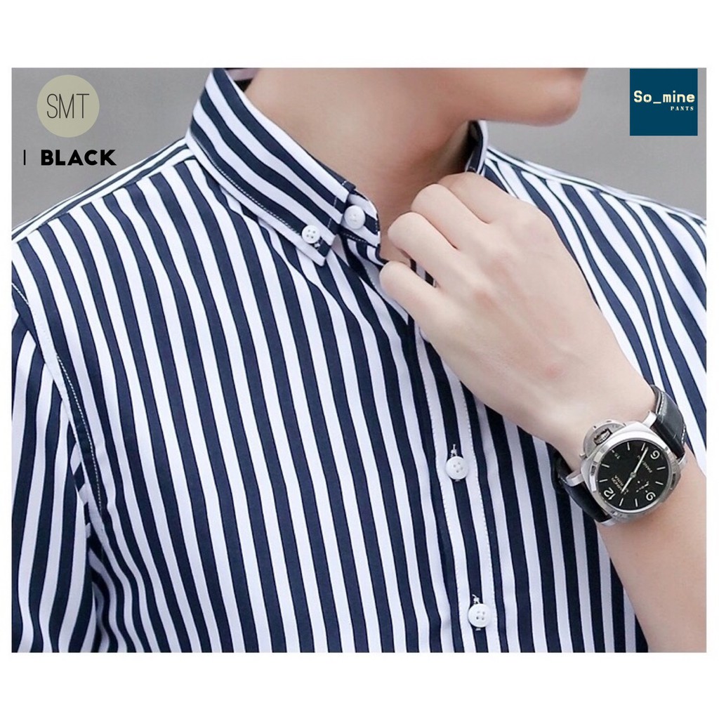 เสื้อเชิ้ต 3ส่วน ข้อศอก ไม่ต้องพับปลายแขน ผ้านุ่มมาก - so_mine - ThaiPick