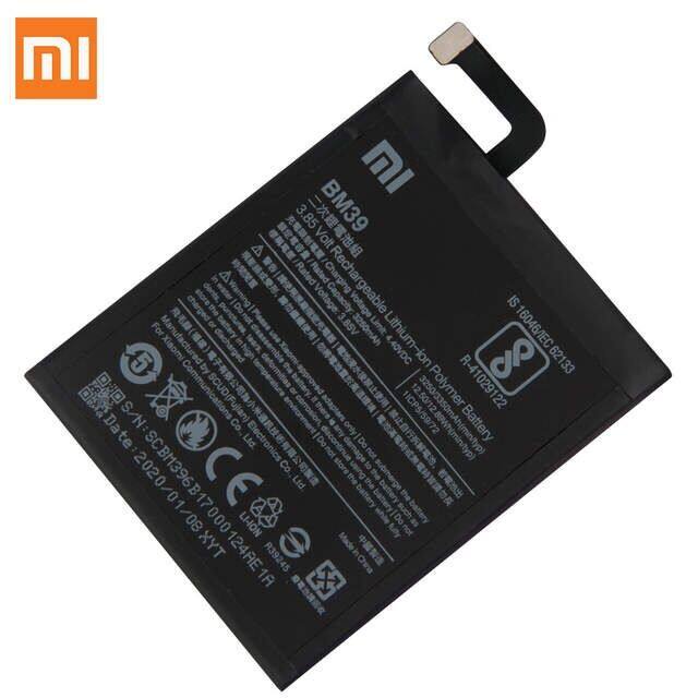 แบตเตอรี่ Xiaomi Mi 6 Mi6 MCE16 BM39 ของแท้แบตเตอรี่ 3350mAh - ninja ...