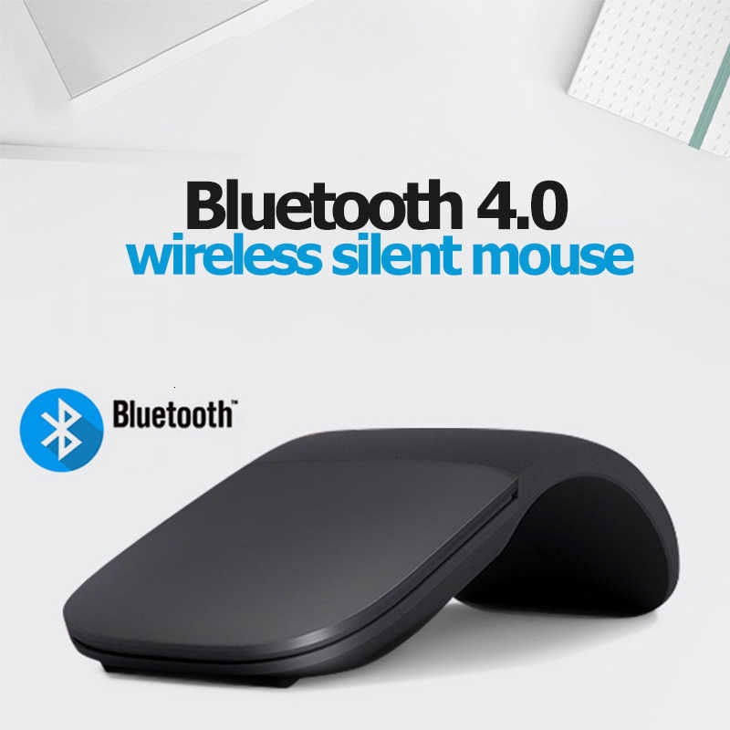 Bluetooth Wireless Surface Mouse Foldable Silent Touch Mice Ergonomic ...
