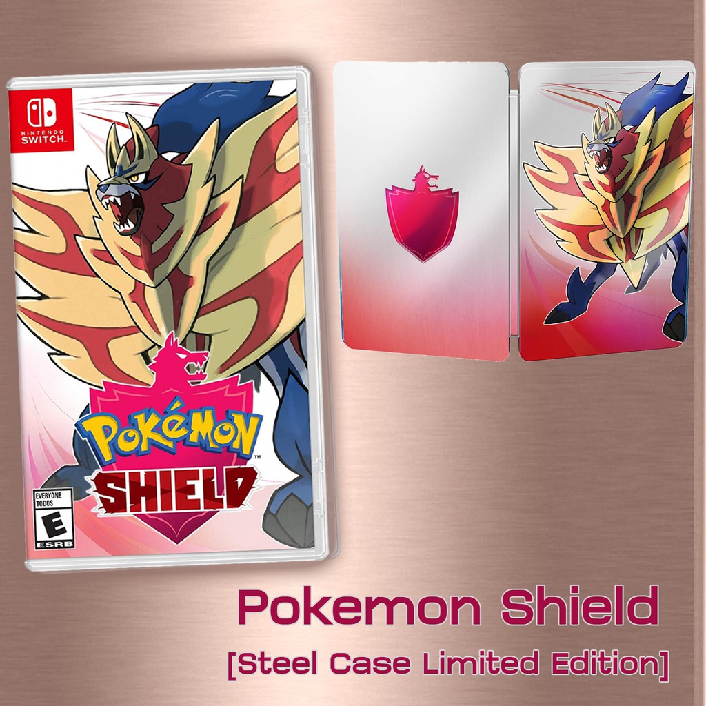 Pokemon Sword & Pokemon Shield / Steel Case แผ่นเกม + กล่องเหล็ก ...