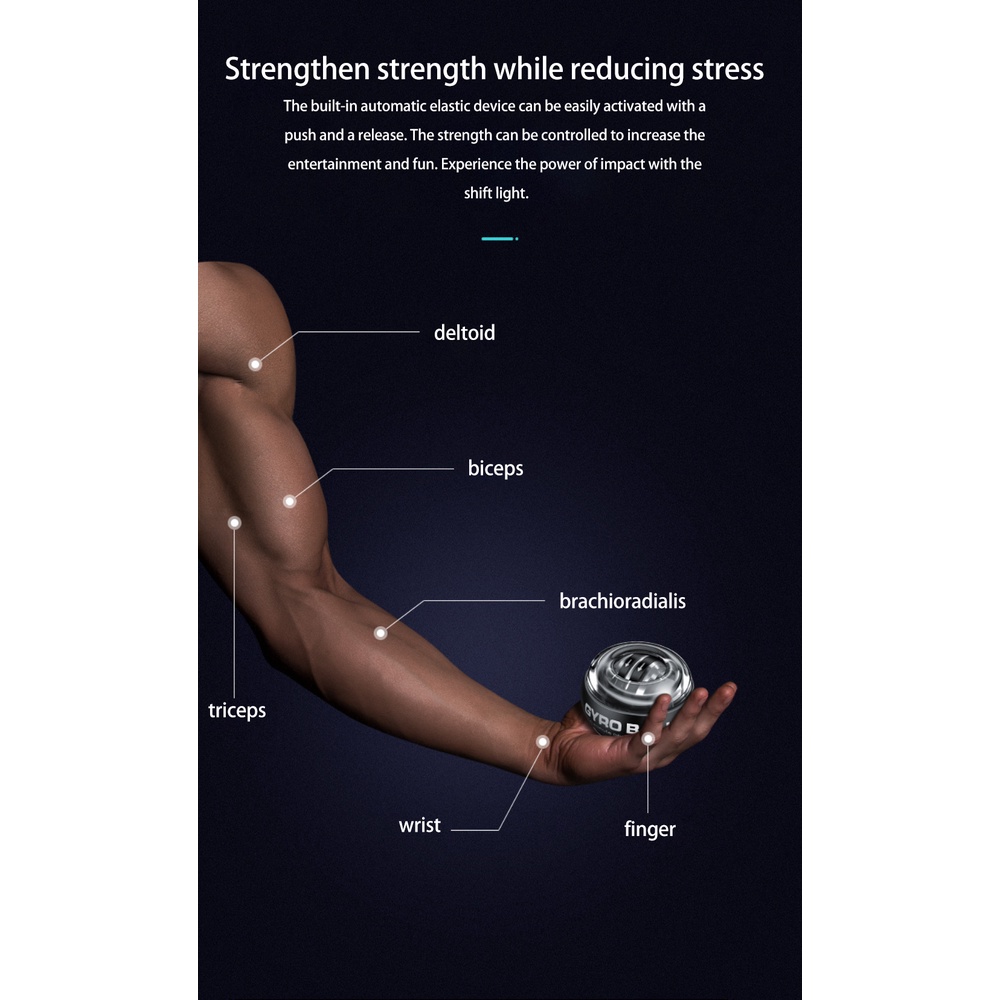 ลอตเตอรี่Arm Hand Muscle Force Trainer Exercise Equiment owerball Gyro ...