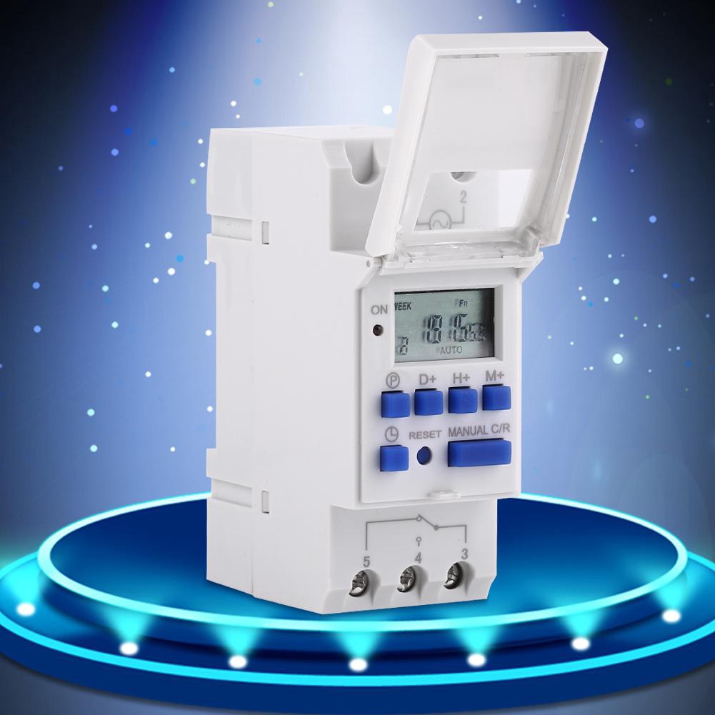 12-220V LCD Weekly Programmable Electronic Relay Time Switch 16 on/off ...