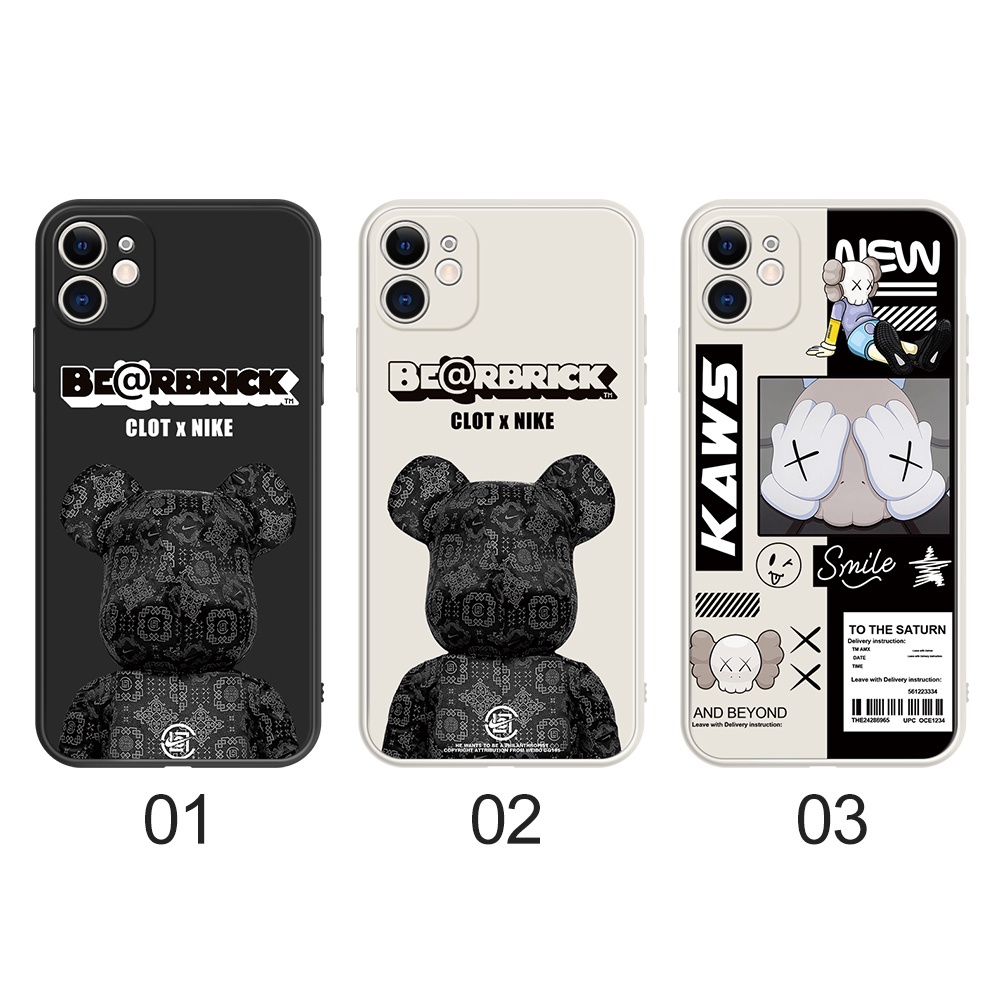 เคสโทรศัพท์มือถือ Tpu แบบนิ่ม ลาย Bearbrick KAWS Smiley สําหรับ Xiaomi ...
