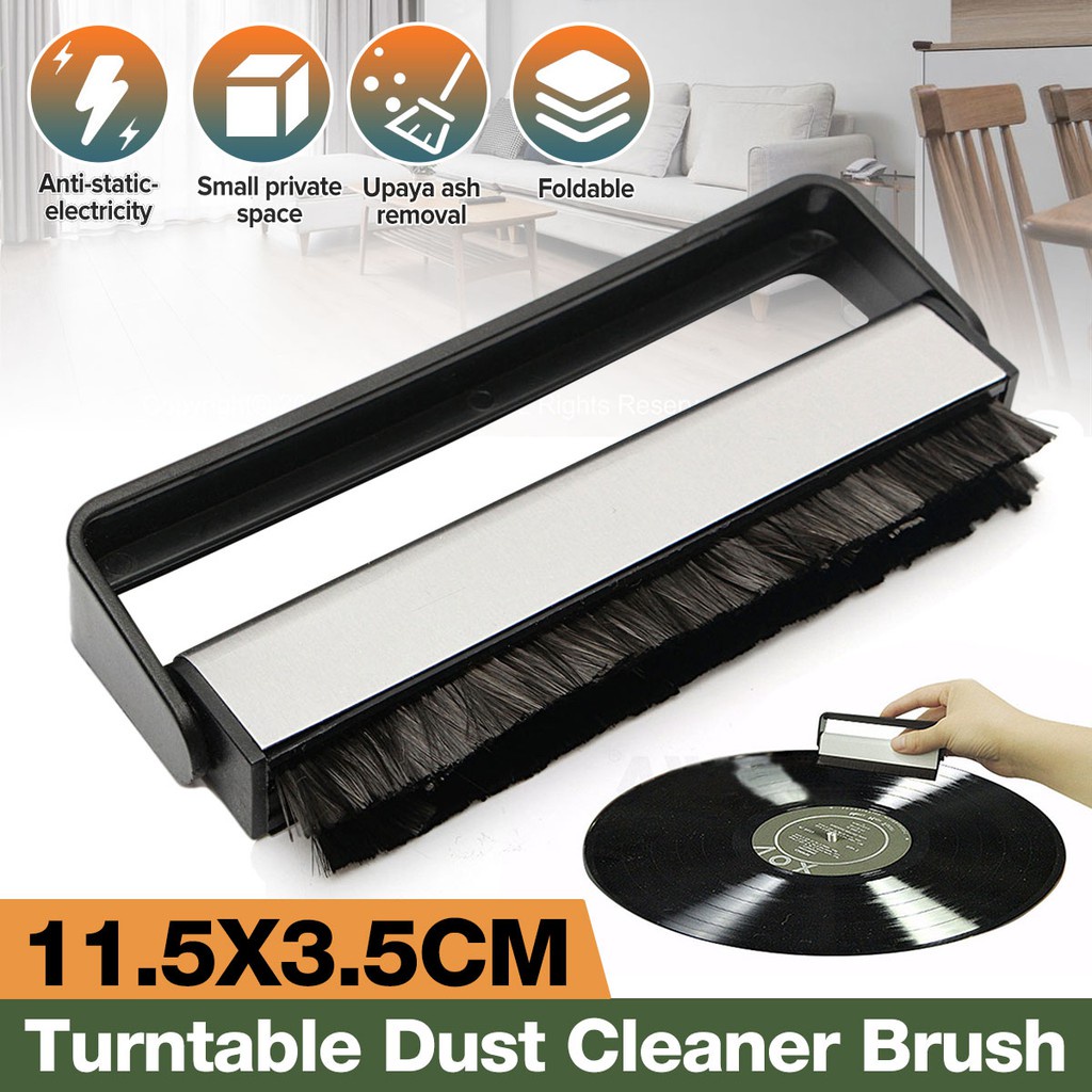 ⊕♞Anti-static Vinyl Record Cleaning Brush Audio Stylus Dust Remover ...