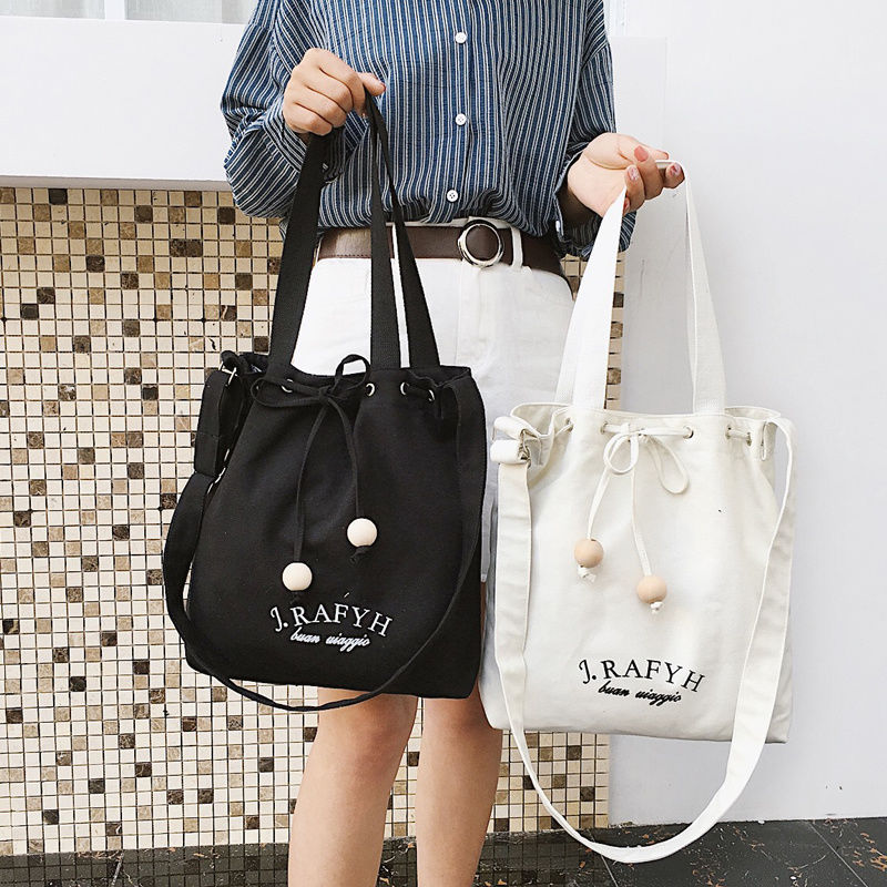 กระเป๋าผ้าใบสไตล์เกาหลีสำหรับผู้หญิงinsความจุขนาดใหญ่หนึ่งไหล่ของ ...