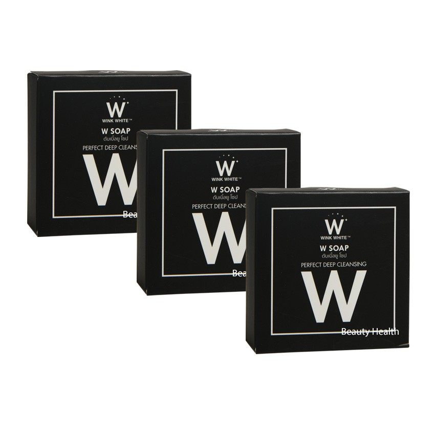 Wink White W Soap ดับเบิ้ลยู โซป (40 กรัม x 3 ก้อน) - beautyhealthshop ...