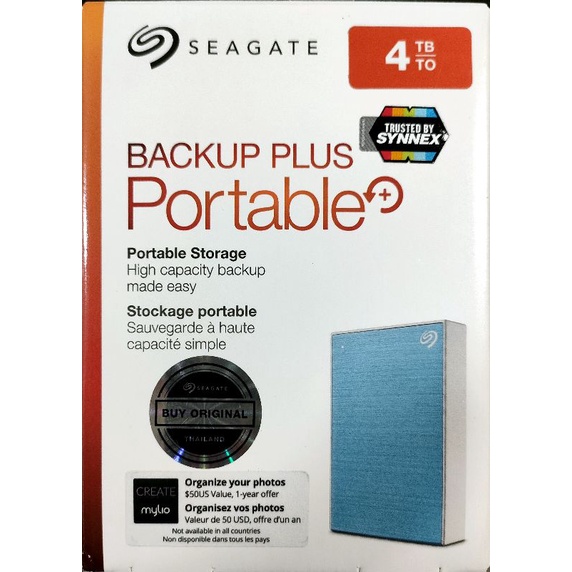 4TB External HDD Backup Plus Portable SEAGATE มือสอง ประกันไทยถึง 2024 ...