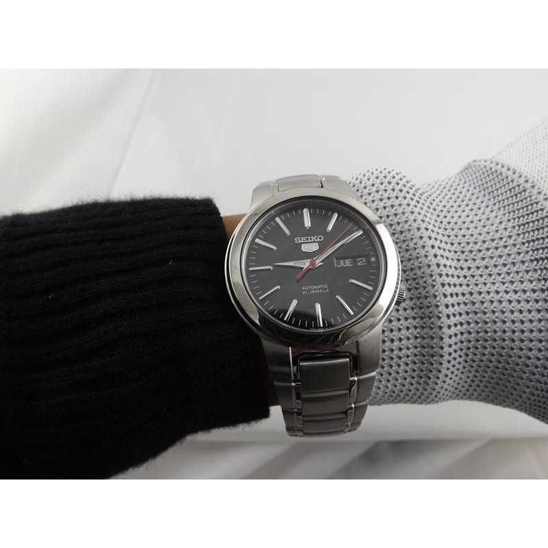 SEIKO 5 Automatic รุ่น SNKA07K1 นาฬิกาข้อมือผู้ชาย สายสแตนเลส หน้าปัดสี ...