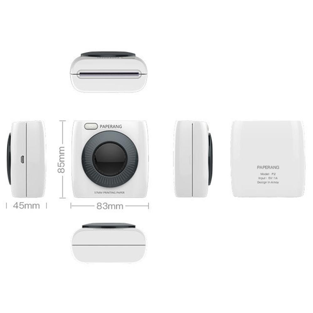 paperang p2 เครื่องพิมพ์ภาพถ่ายบลูทูธขนาดเล็ก - innerset.th - ThaiPick