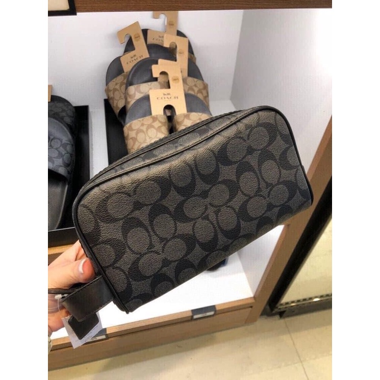พร้อมส่ง แท้ New Coach กระเป๋าถือ คุณผู้ชาย SMALL TRAVEL KIT IN ...