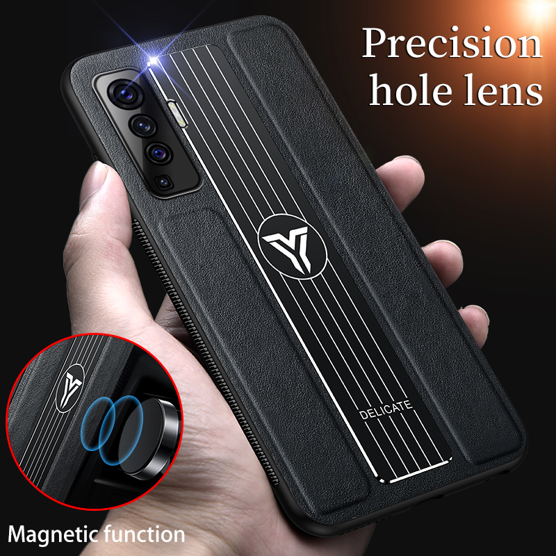 Vivo X50 / Vivo X50 Pro Case Magnetic Cover Silicone Shockproof PU ...