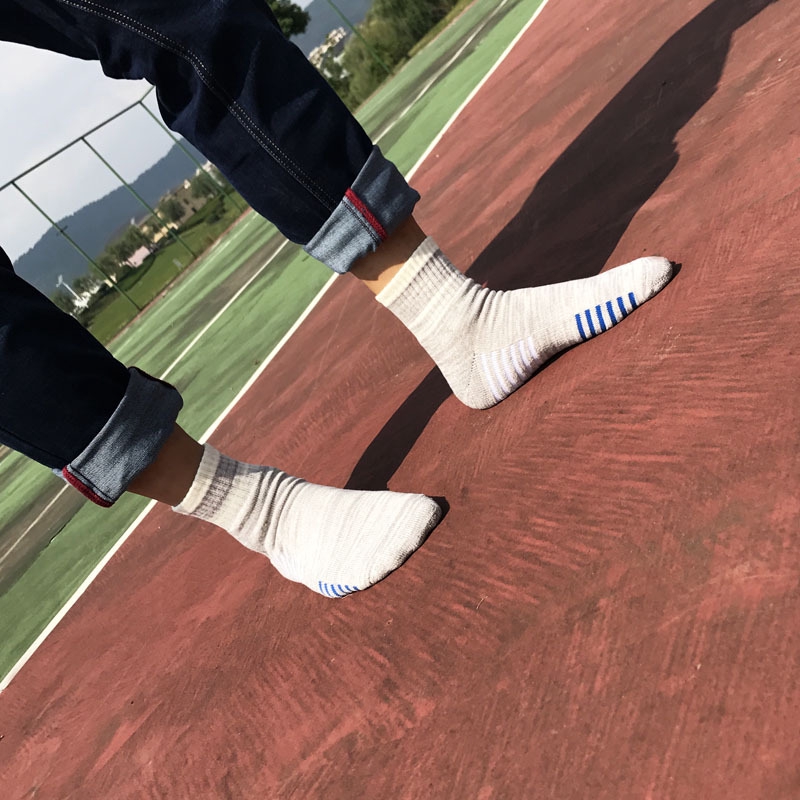 ถุงเท้าผ้าฝ้ายพิมพ์ลายทางคุณภาพสูงแฟชั่นคุณภาพสูงสําหรับผู้ชาย ...