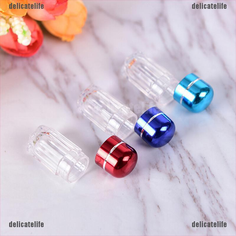 delicatelife 10Pcs Color Random Empty Clear Ps Pill Box Plastic Bottle ...