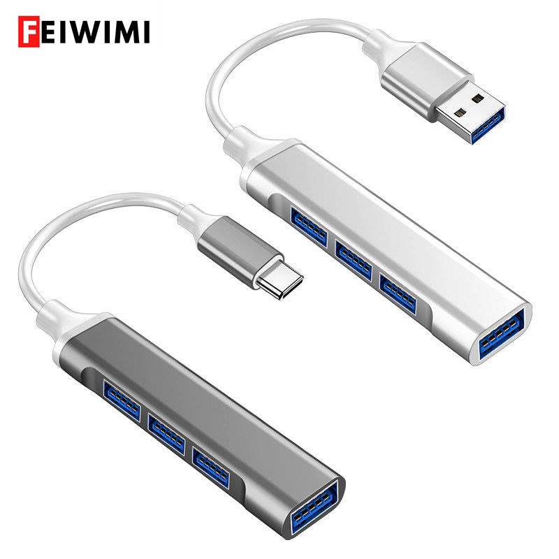 USB C HUB 3.0 Type C 4 Port Multi USB Splitter Adapter OTG For HUAWEI ...