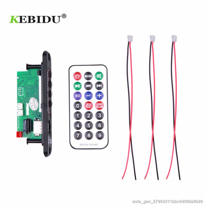 Kebidu Hands-free Mp3 Player Decoder Board 5v 12v Bluetooth5.0 80w ...