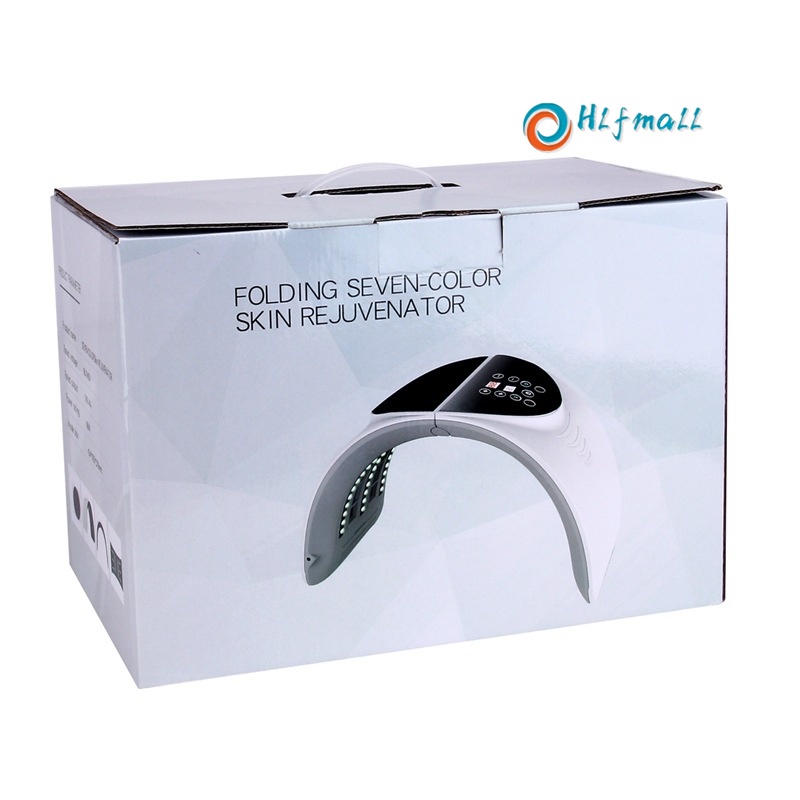 Foldable Photon PDT Led Light Facial Mask Machine 7 Colors Acne ...