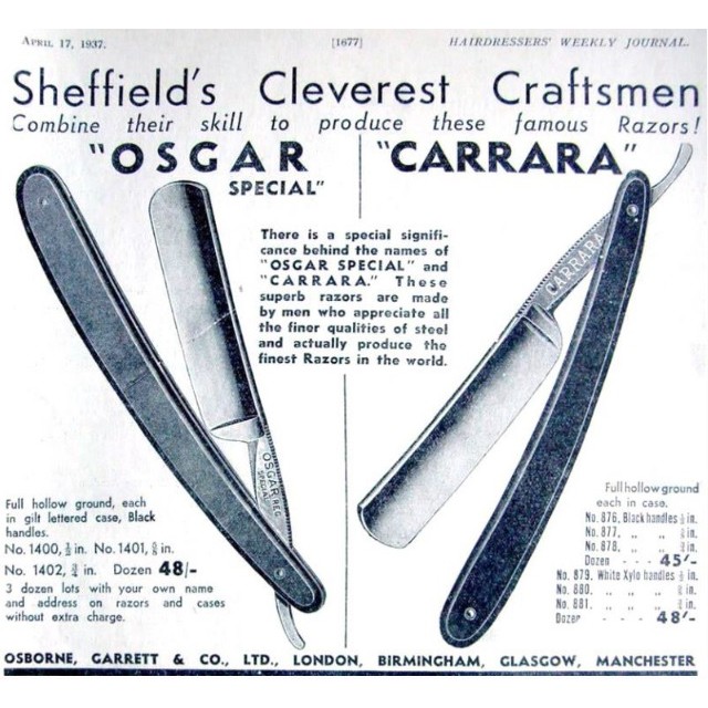 TH/ENG????【OSGAR】มีด โกนหนวด ผู้ชาย สาย วินเทจ ใช้ งาน ของสะสม ประดับ ...