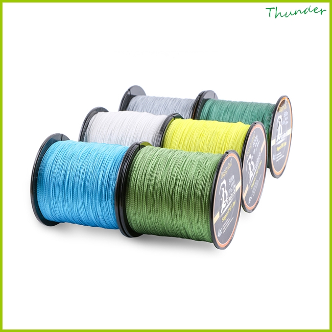 500m/547yds 4braid Solid Color Braided Fish Line - Blue - thunder7.th ...
