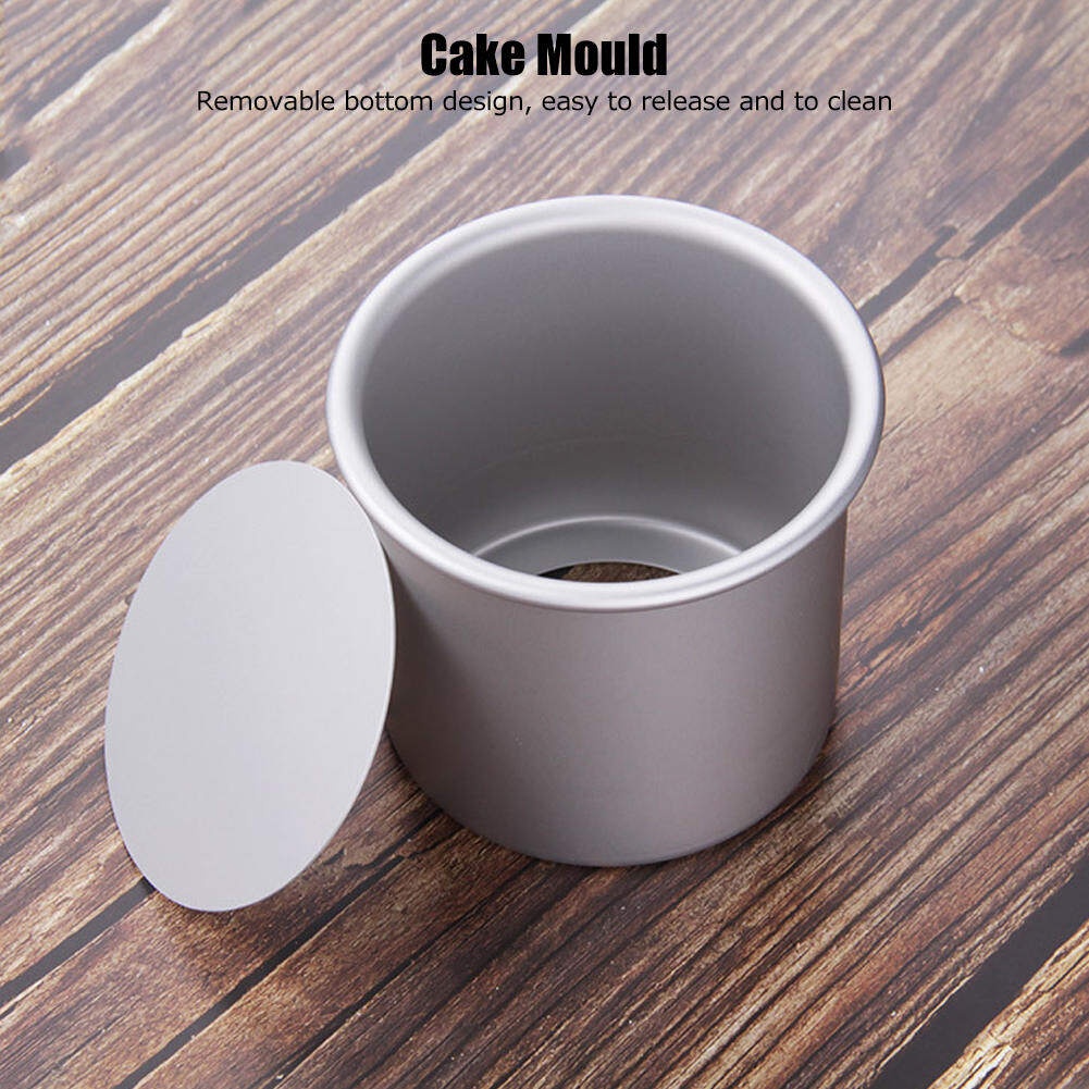 6 Inch Round Mini Cake Pan Removable Bottom Pudding Mold DIY Baking ...