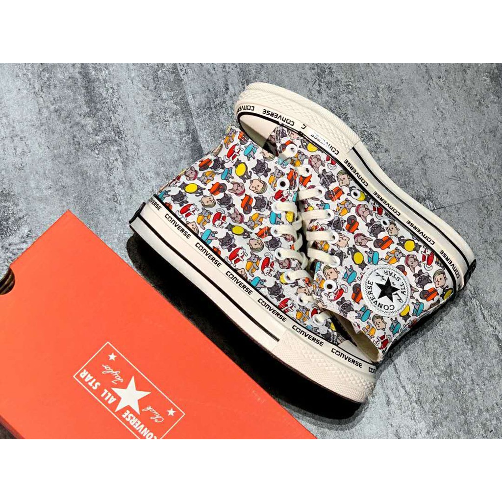ฤดูร้อนการ์ตูนใหม่ macaron ลูกสุนัข Converse Chuck 70s รองเท้าผ้าใบสูง ...