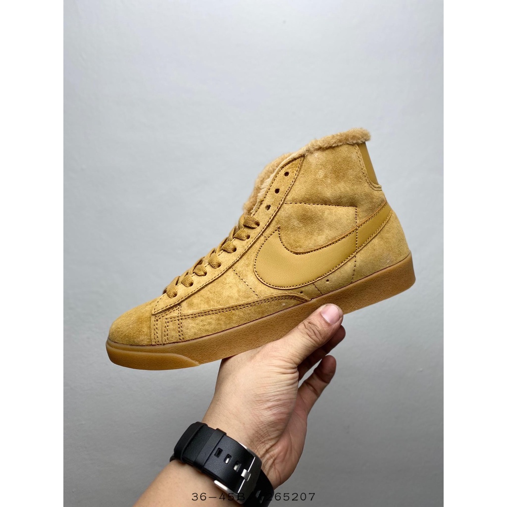 2021 New plus velvet 克 Nike Blazer Mid 7 Vintage Low classic trailers ...