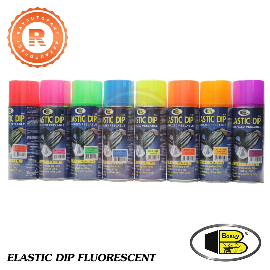 สเปรย์สีลอกได้ สีสเปรย์ลอกได้ บอสนี่ BOSNY ELASTIC DIP RUBBERIZED ...