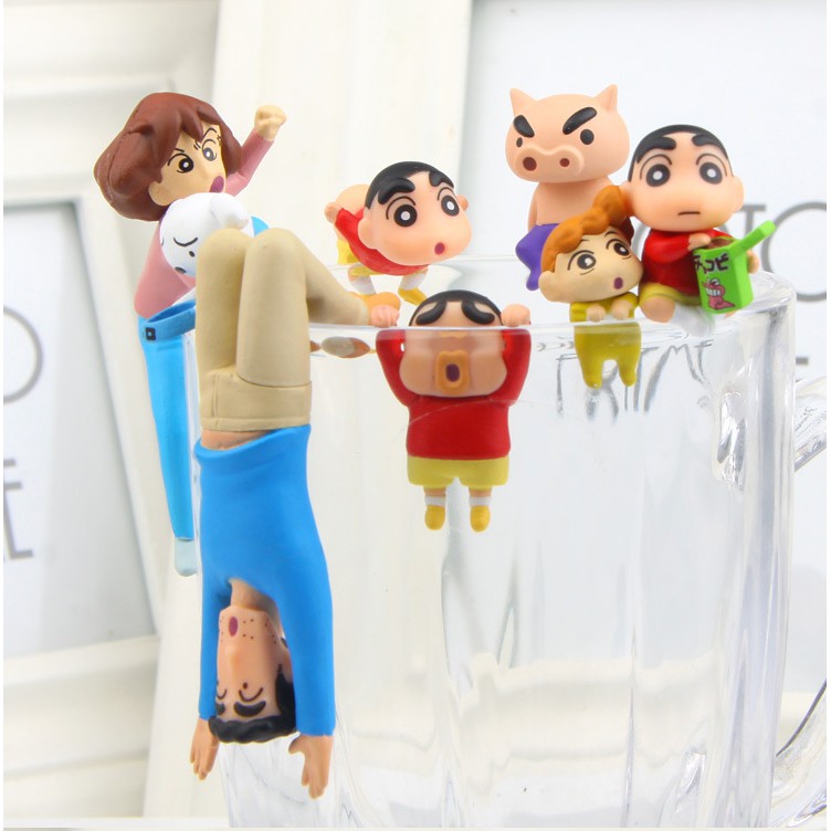 Crayon Shin-Chan super cute cup fool figurine Nohara Shinnosuke tea ...