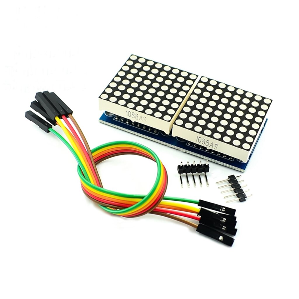 LED Matrix Driver MAX7219 IC Driver Module + LED Dot Matrix 8x8 ขนาด ...