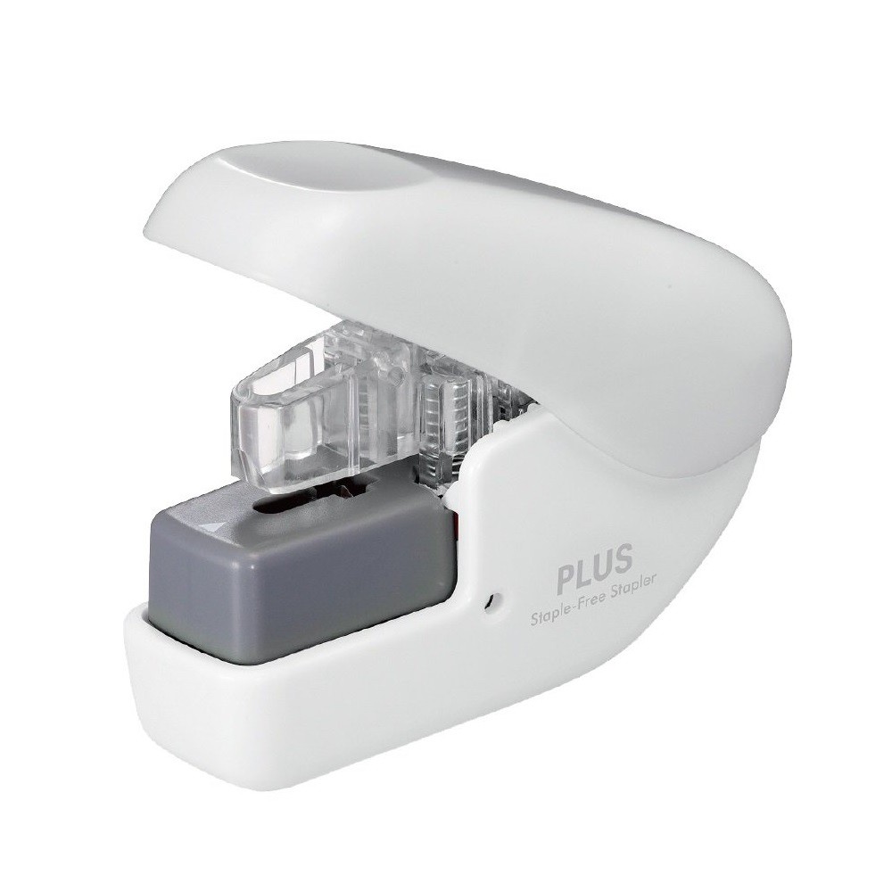 PLUS free stapler มี3สี ที่เย็บกระดาษ ไม่ต้องใช้ ลูกแม็ค แมค แม๊ค แม็ค #UNKAI - tingnb - ThaiPick