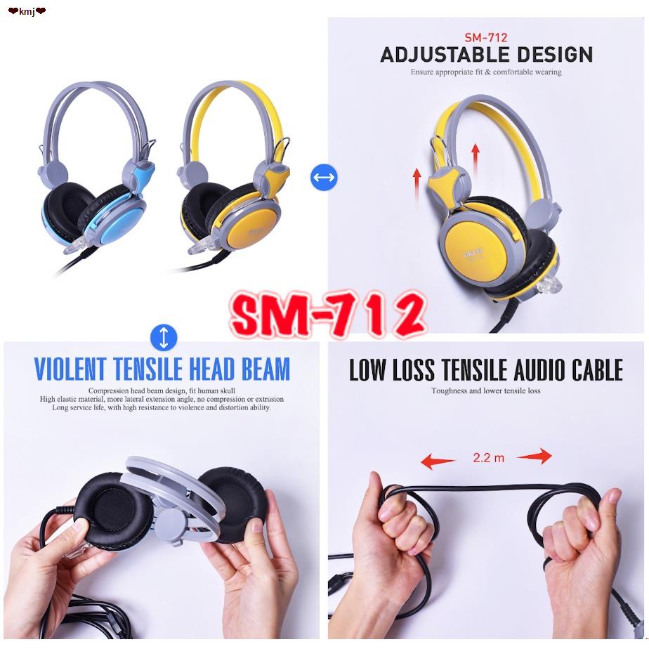 พร้อมส่งในไทยส่งเร็ว OKER SM-712 SM-715 Gaming Headphone หูฟังโอเคอร์ ครอบหู เล่นเกมส์ ทำงาน ฟัง ...